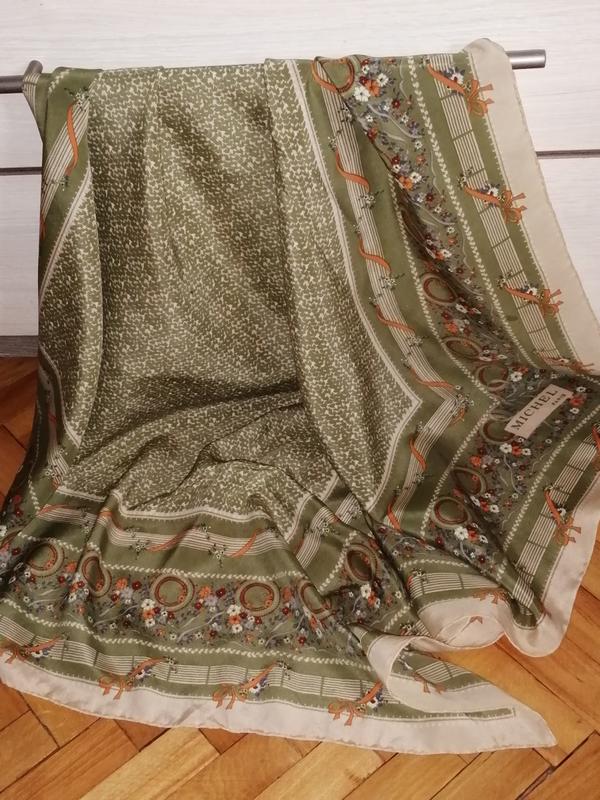 Вінтажна шовкова хустка Michael Paris — ціна 200 грн у каталозі Шарфи Купити аксесуари за