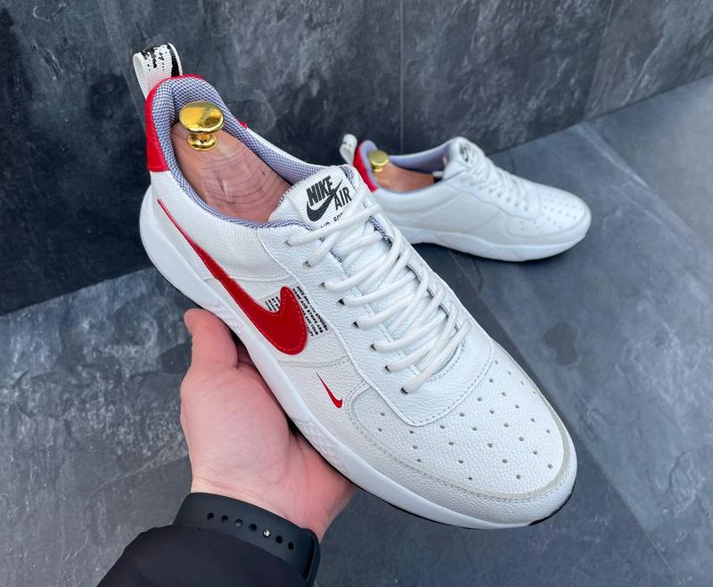 Мужские кожаные кроссовки nike мужественные кожаные кроссовки найк ...