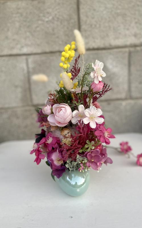 Пасхальная композиция — цена 1000 грн в каталоге Искусственные цветы Купить товары для дома и