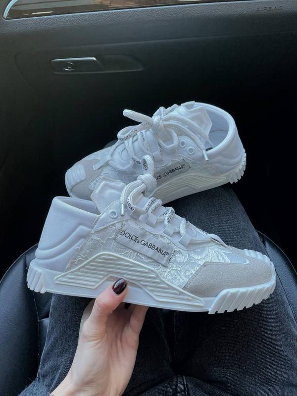 Жіночі кросівки в стилі dolce gabbana ns1 white дольче габбана білі ...