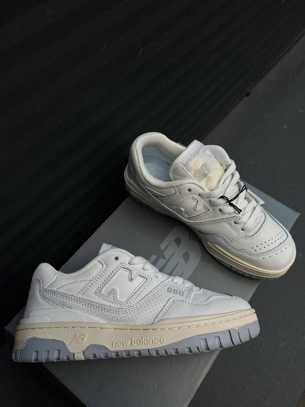 Женские кроссовки new balance 550 white ivory белые бежевые — цена 2600 ...
