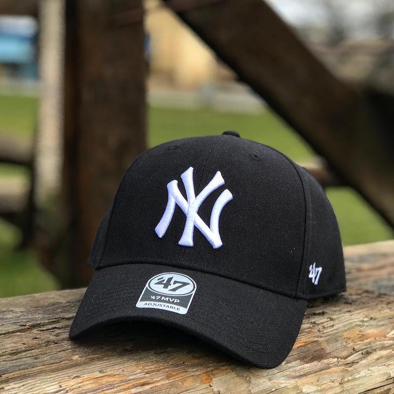 Оригинальная черная кепка 47 brand new york yankees mvp b-mvpsp17wbp-bk ...