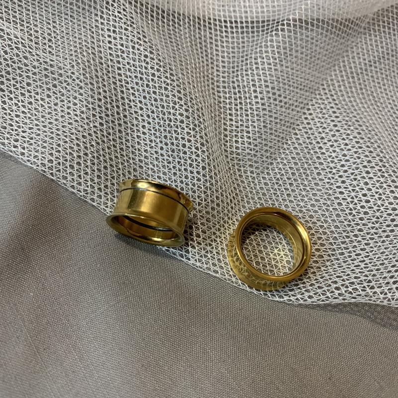 Туннели из мед стали под золото — цена 75 грн в каталоге Другие аксессуары Купить аксессуары по