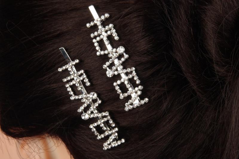 Заколка невидимка серебро — цена 112 грн в каталоге Заколки Купить товары для красоты и