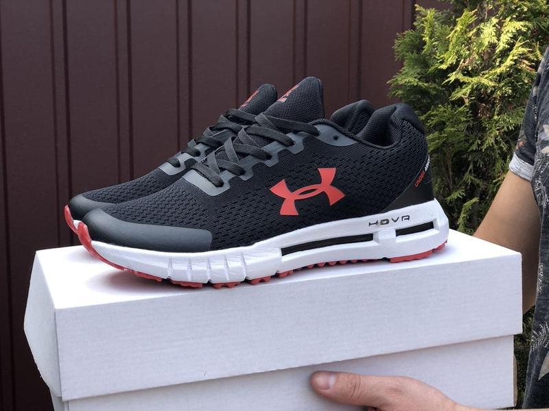 Кроссовки under armour hovr черно-белые с красным , ундер армур(44, 45 ...
