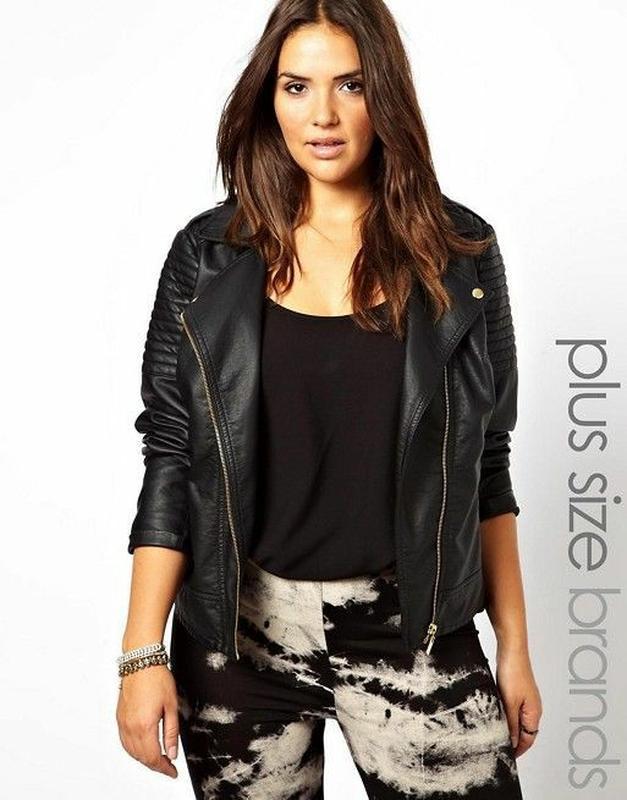 Мегастильна шкіряна куртка косуха з пагонами new look inspire. — ціна ...