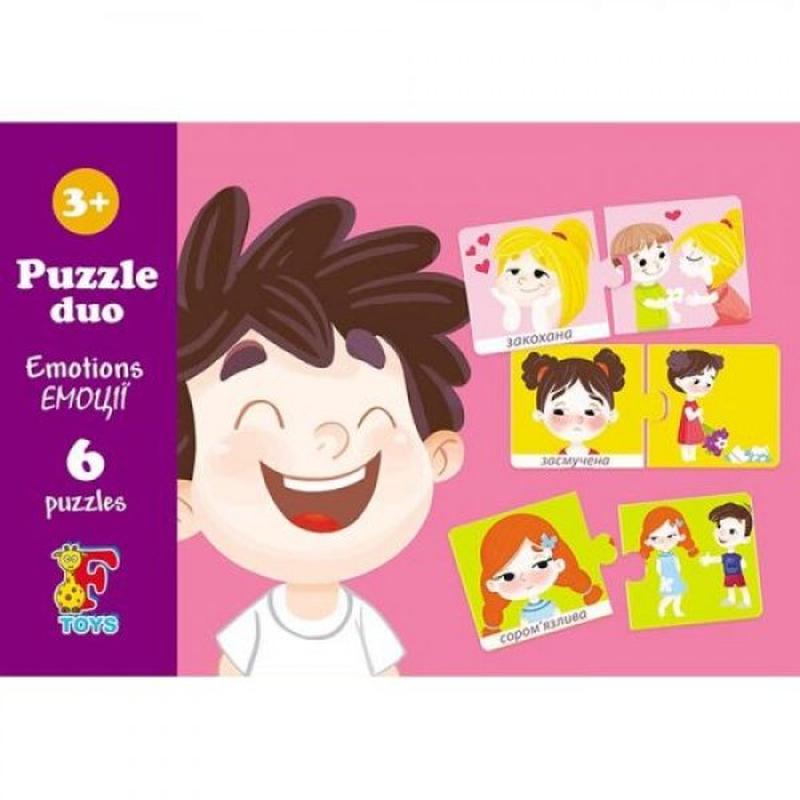 Пазли емоції 6 елементів — ціна 86 грн у каталозі Пазли Купити дитячі товари за доступною