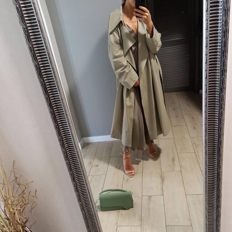 Стильный макси качественный тренч Mango — цена 2300 грн в каталоге Плащи Купить женские вещи по