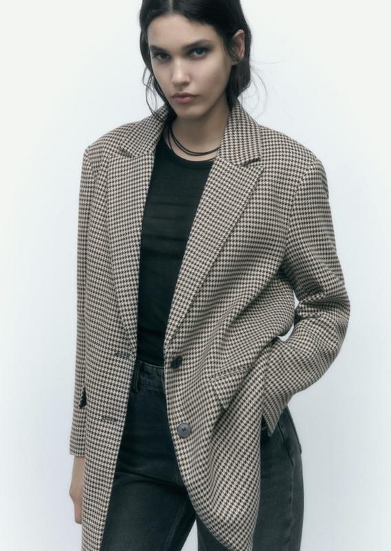 Zara блейзер удлиненный пиджак жакет зара — цена 2049 грн в каталоге Пиджаки и жакеты Купить