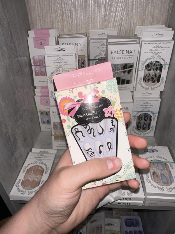 Накладные ногти 24 шт — цена 220 грн в каталоге Накладные ногти Купить товары для красоты и