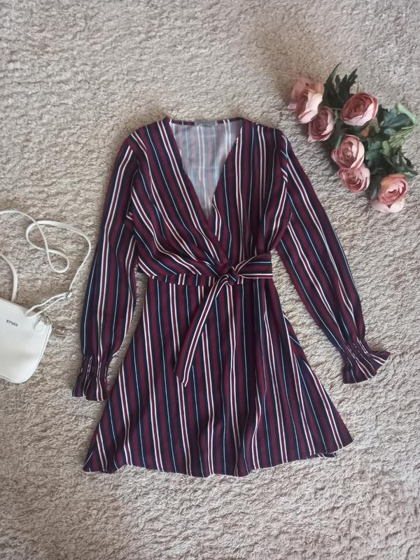 Сукня в смужку — ціна 424 грн у каталозі Короткі сукні Купити жіночі речі за доступною ціною на