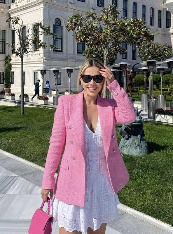 Твидовый пиджак твид блейзер жакет Zara оригинал — цена 3027 грн в каталоге Пиджаки и жакеты