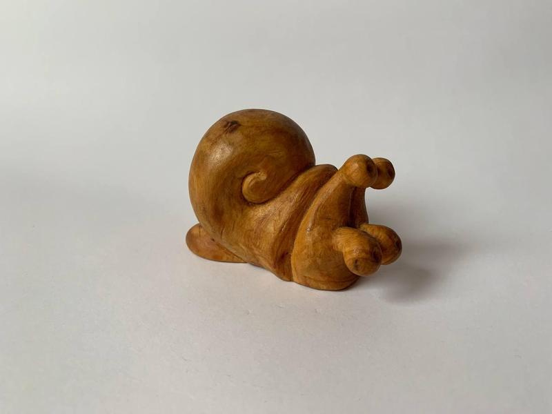 Деревяна фігурка равлик — ціна 390 грн у каталозі Статуетки Купити товари для дому та побуту