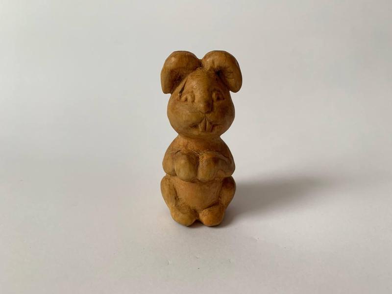 Статуэтка из дерева фигурка из дерева статуэтка заяц скульптура из дерева фигурка