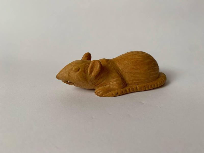 Статуэтка из дерева фигурка из дерева статуэтка крыса скульптура из дерева фигурка