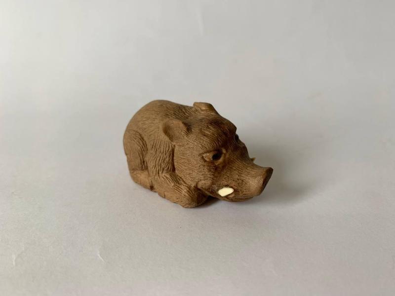 Статуетка з дерева фігурка з дерева статуетка кабану скульптура з дерева фігурка деревяна