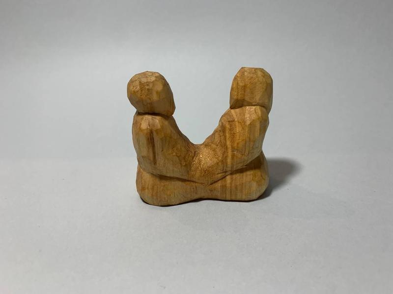 Статуэтка из дерева фигурка из дерева статуэтка деревянная пара скульптура из дерева — цена