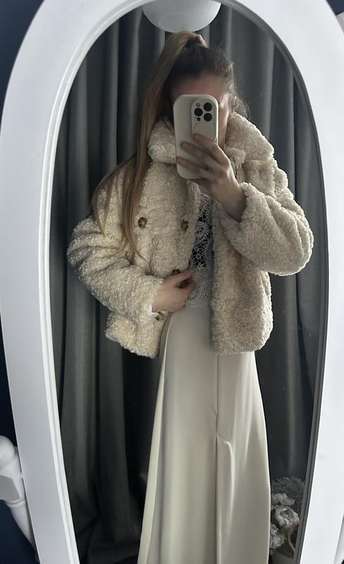 Шубка тедді Zara — ціна 1880 грн у каталозі Шуби Купити жіночі речі за доступною ціною на Шафі
