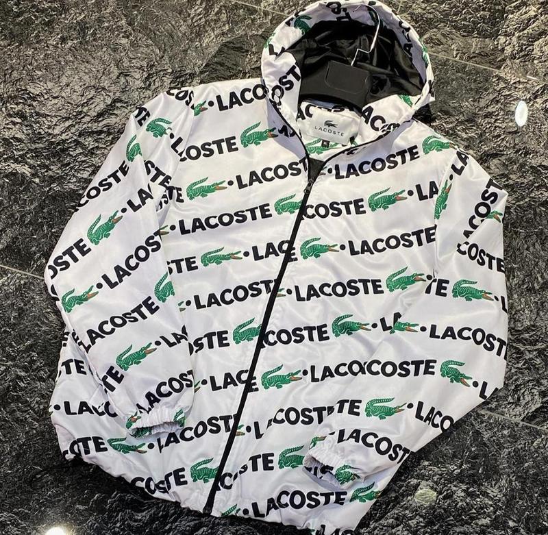 Кутрочка lacoste white вітровка лакост лакоста ветровка белая — цена ...