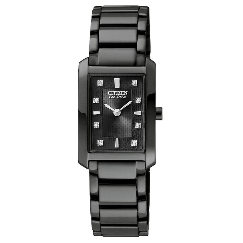 Японские женские часы с бриллиантами citizen eco-drive palidoro diamond ...