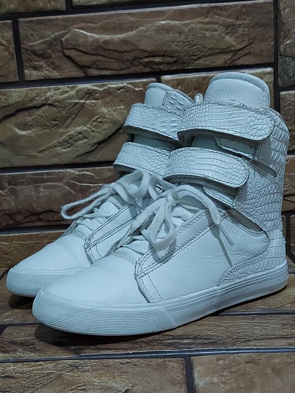 Классные завышенные кожанные кроссовки - ботинки. supra. разpмер 36 ...
