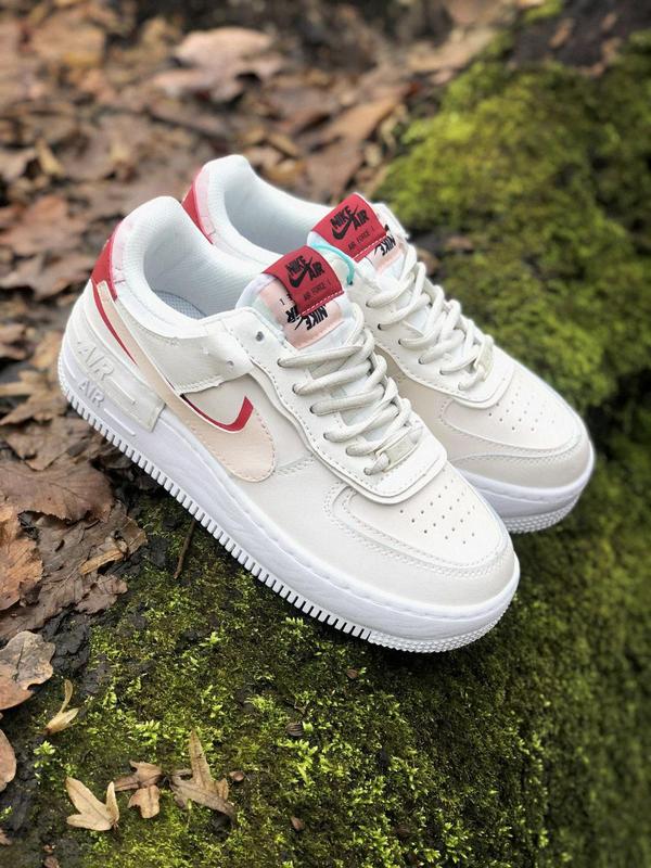 Кросівки жіночі nike air force 1 shadow red, кеди — ціна 2450 грн у ...