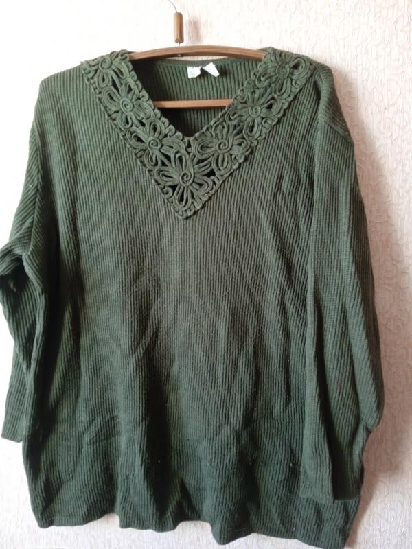 Свитер большой размер — цена 135 грн в каталоге Свитеры Купить женские вещи по доступной цене на