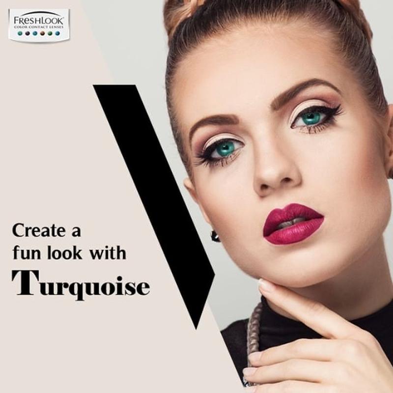 Линзы цветные зеленые яркие fresh look — цена 594 грн в каталоге Линзы ...