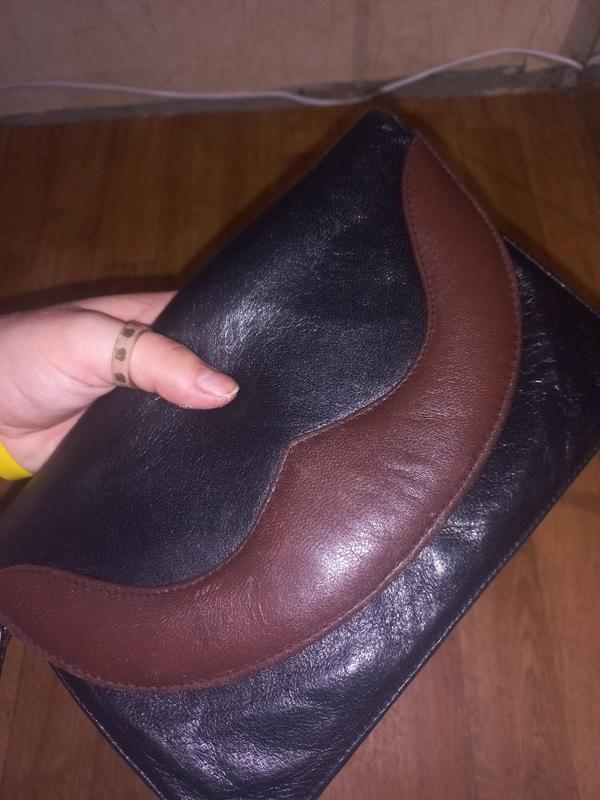 Винтажная кожаная сумка — цена 540 грн в каталоге Клатчи Купить