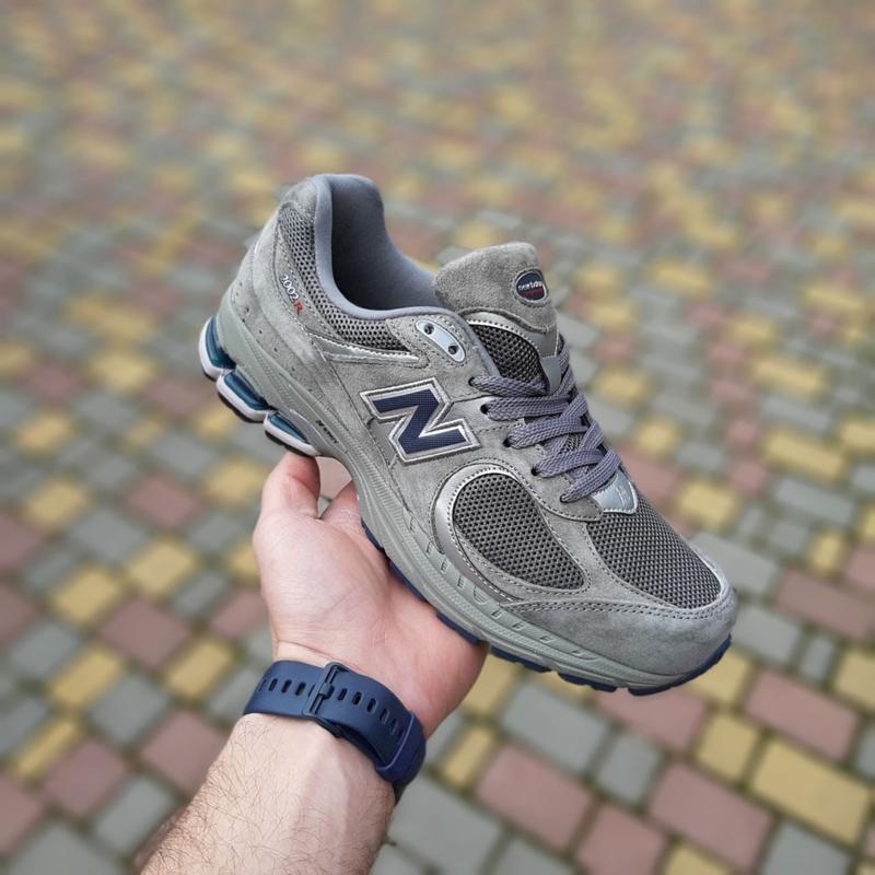 Мужские замшевые темно серые кроссовки new balance 2002r 🆕 нью баланс ...