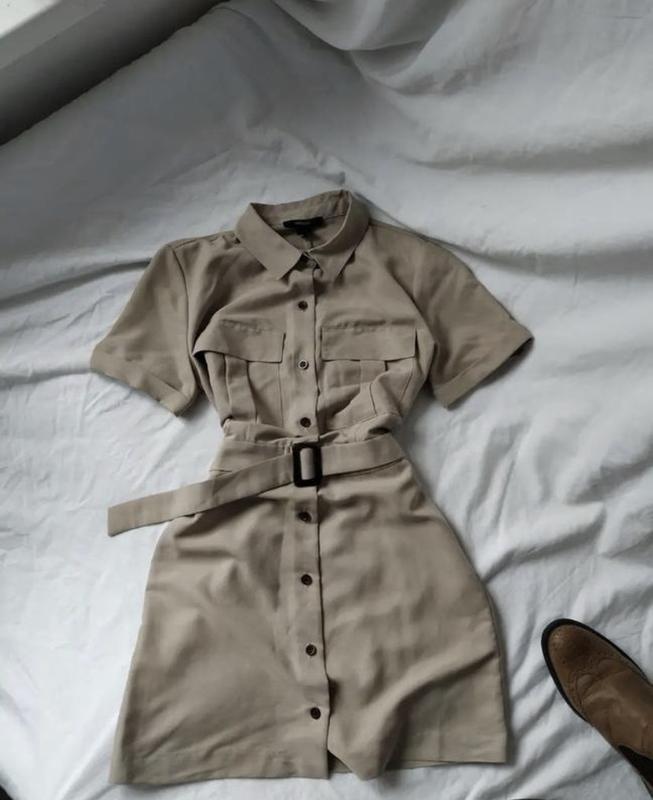 Сукня в стилі сафарі — ціна 299 грн у каталозі Короткі сукні Купити жіночі речі за доступною