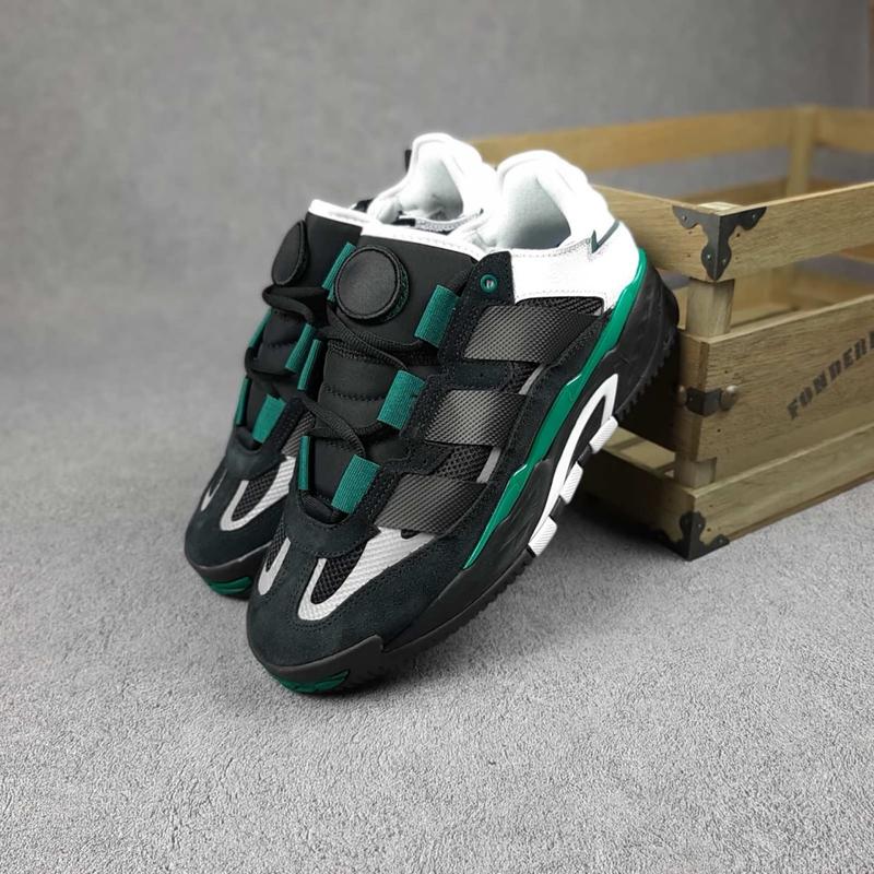 Женские черно-зеленые замшевые кроссовки adidas niteball 🆕 адидас ...