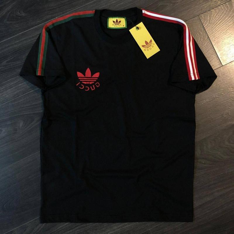 Мужская футболка adidas черная / брендовые футболки адидас на каждый ...