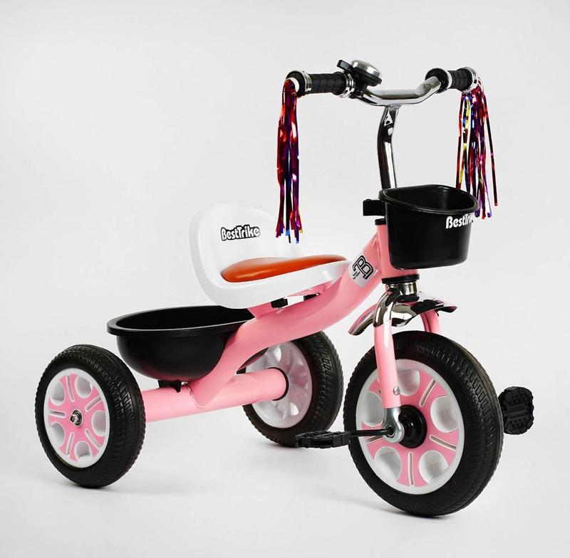 Велосипед 3-х колёсный "best trike" розовый, пено колесо, металлическая ...