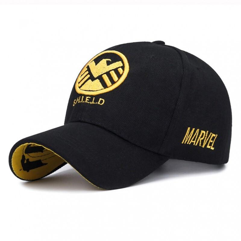 Бейсболка narason чорного кольору з жовтим лого s.h.i.e.l.d — ціна 1152 ...