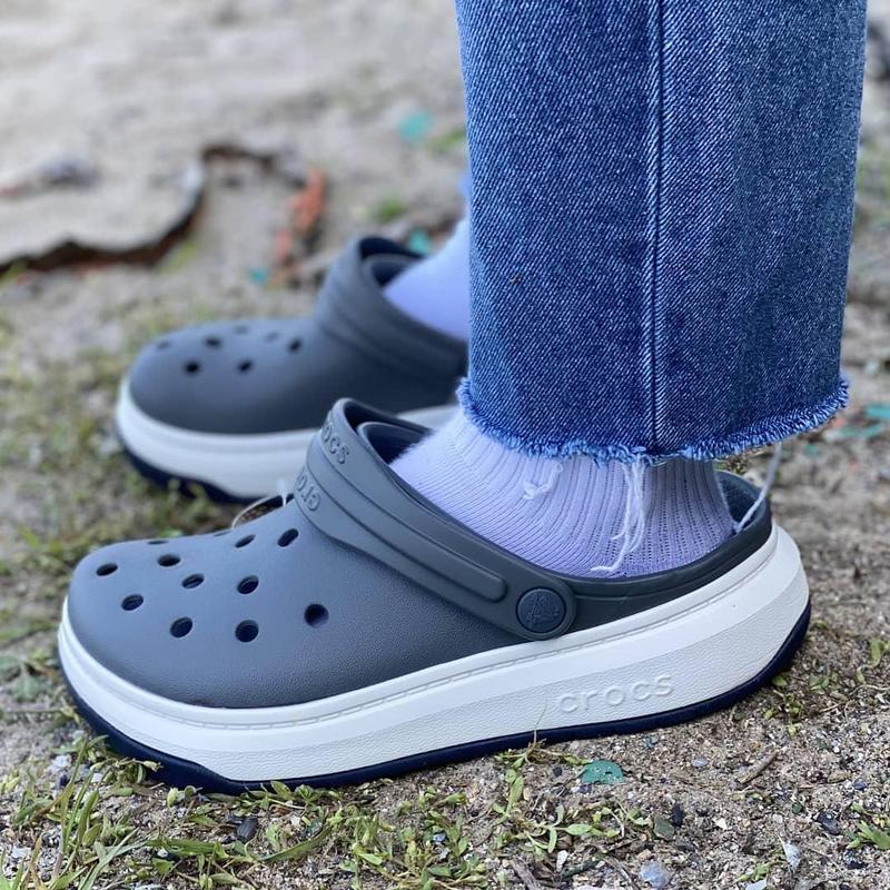 Кроксы серые крокси crocs crocband full force grey — цена 1986 грн в ...