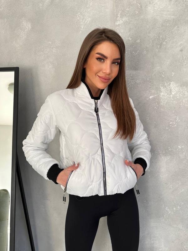 Стёбанная куртка бомпер 3 цвета — цена 1090 грн в каталоге Куртки ...