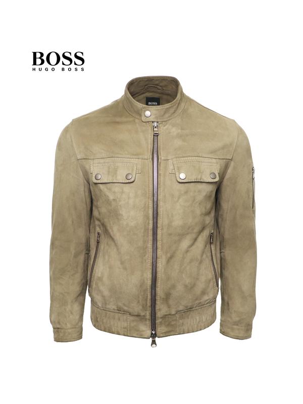 Преміальна замшева куртка Hugo Boss оригінал [ M ] — цена 4000 грн в каталоге Куртки Купить