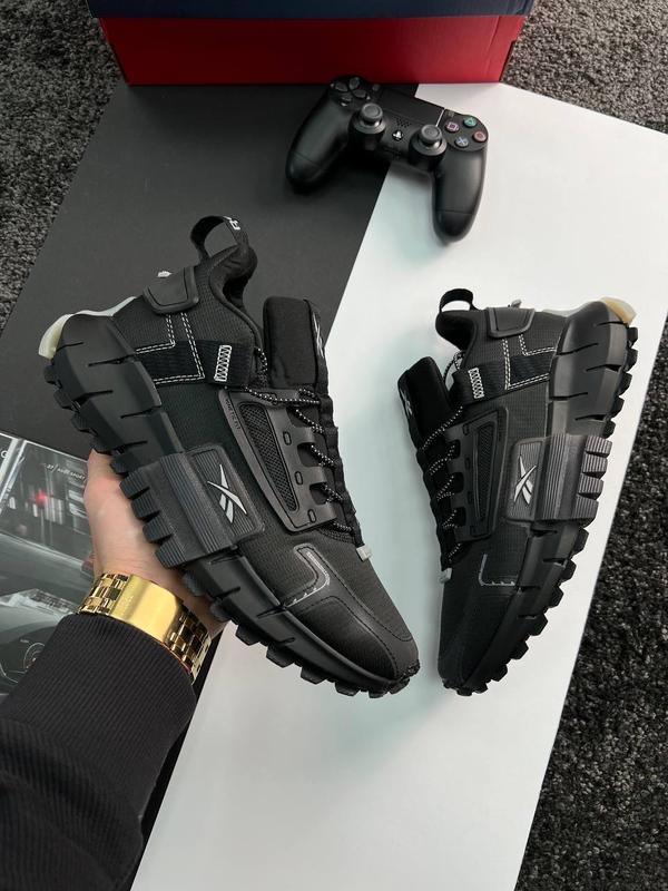Кроссовки reebok zig kinetika edge черные/зеленые/белые оригинальное ...