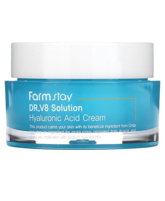Farm stay dr. v8 solution hyaluronic acid cream, 50 ml, крем с ...