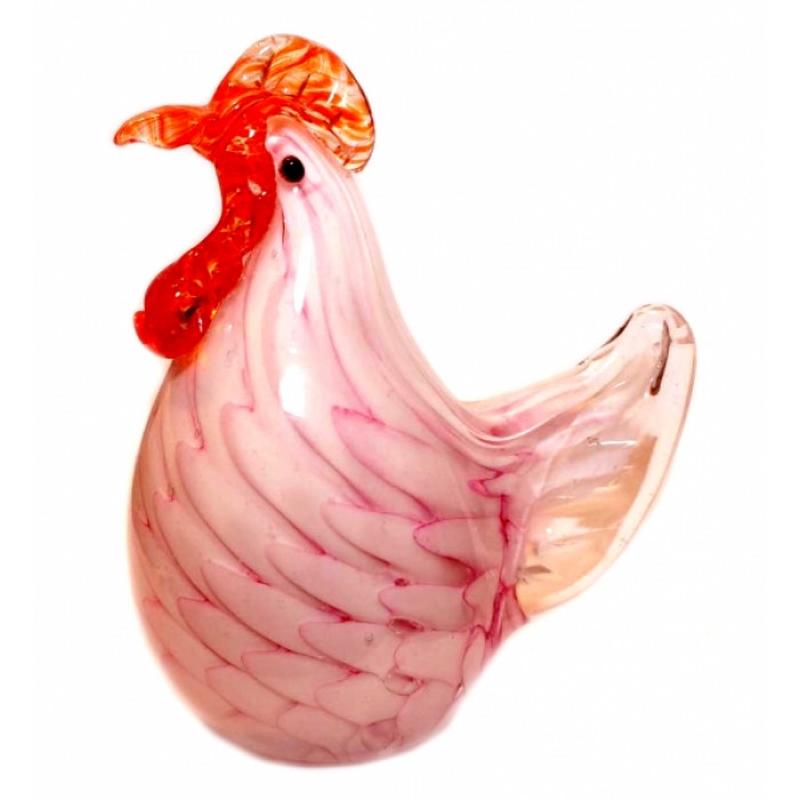 Статуетка півник лите кольорове скло подарунок — ціна 826 грн у