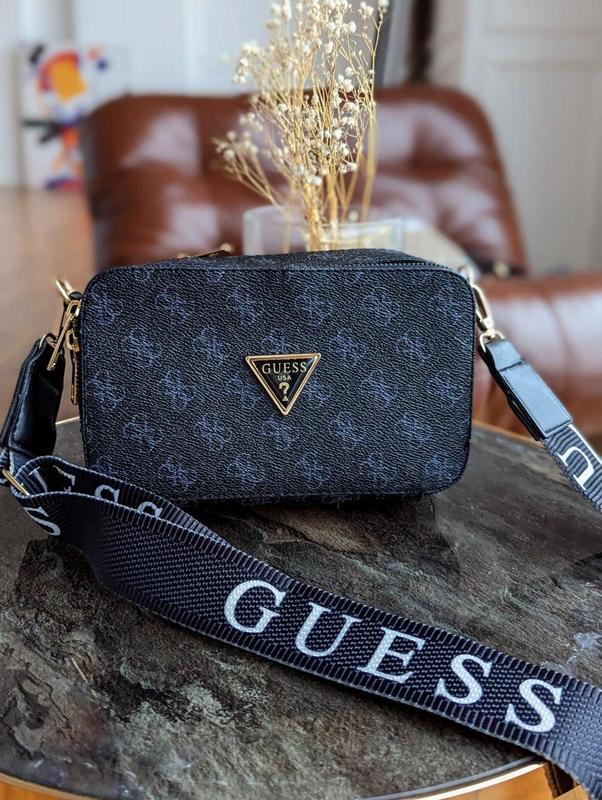 Сумка женская черная guess гесс кросс-боди мини лого — цена 799 грн в ...