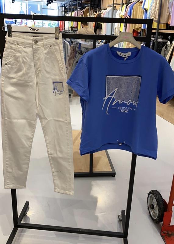 Костюм raw женский прогулочный с белыми джинсами — цена 1595 грн в ...