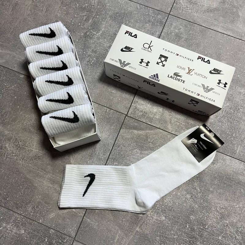 Набор мужских белых носков nike fitdry 10 пар найк мужские белые носки ...