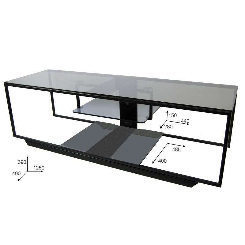 Тумба під тв Commus преміум 1250 Gray485 Bl 1250x400x390 — ціна 5663 грн у каталозі Тумби