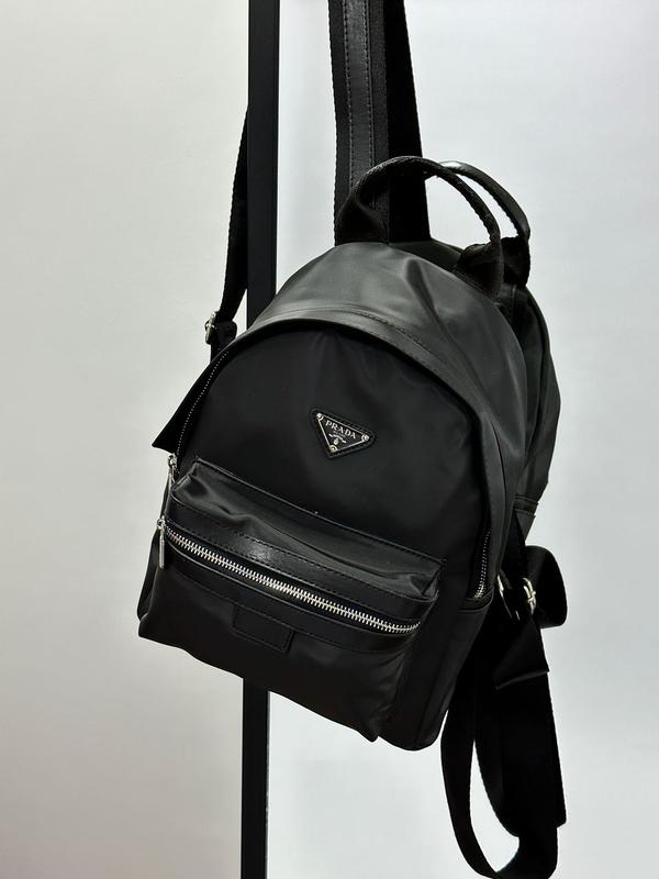 Рюкзак в стиле prada re-nylon small backpack black — цена 1500 грн в ...