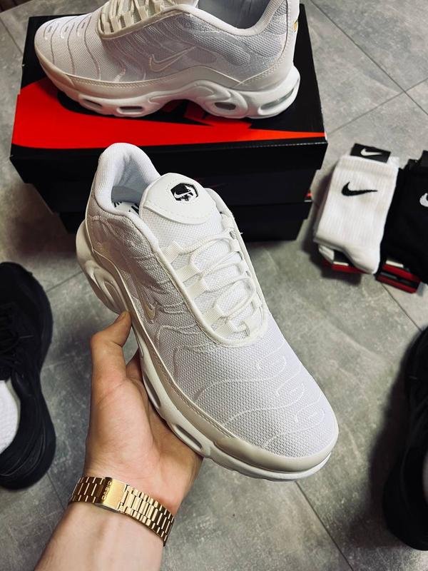 Nike air max tn white | найк аир макс тн белые — цена 1599 грн в ...