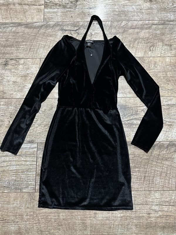 Мякенька велюрова сукня — ціна 599 грн у каталозі Короткі сукні Купити жіночі речі за доступною