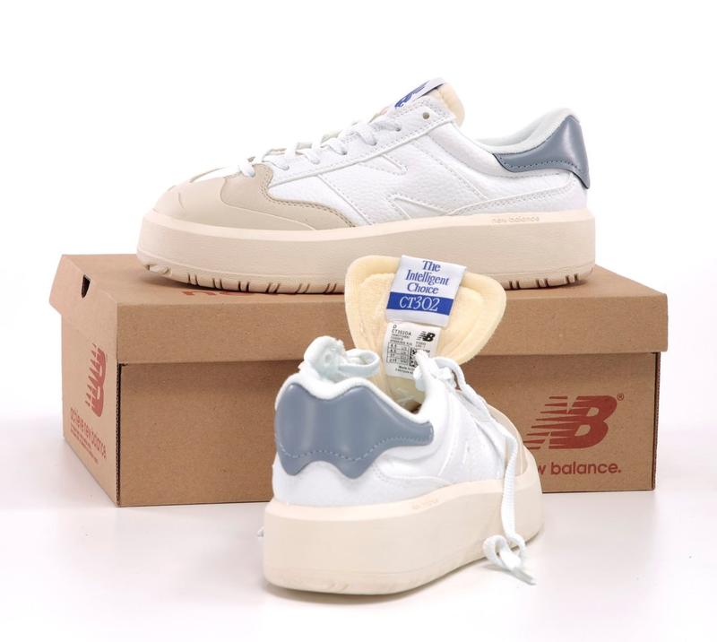 Женские популярные кожаные белые кроссовки new balance ct302 🆕 нью ...