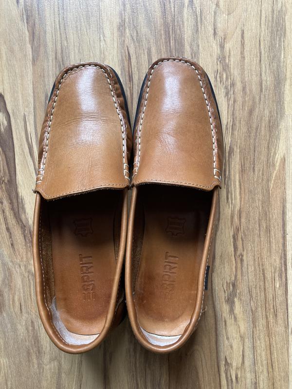 Коричневые кожаные лоферы — ціна 250 грн у каталозі Лофери Купити жіночі речі за доступною ціною